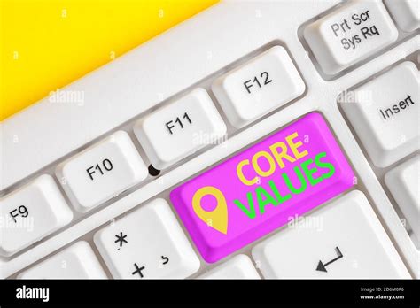 Handwriting Text Writing Core Values Conceptual Photo Belief An