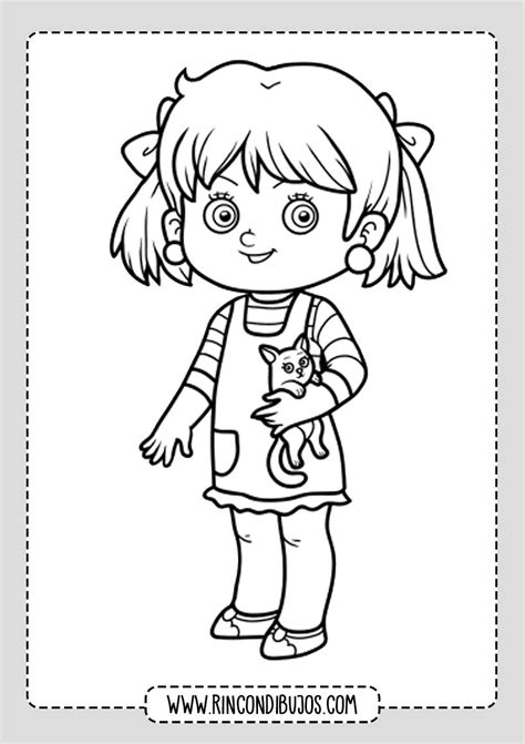 Dibujos Para Colorear De Nias