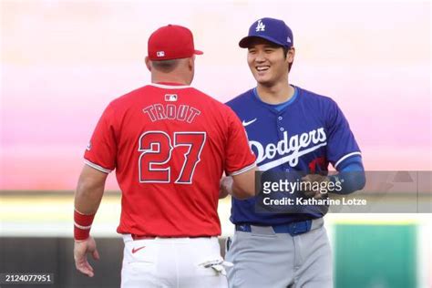 914 Shohei Ohtani Mike Trout Photos And High Res Pictures Getty Images