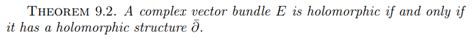 Complex Geometry Holomorphic Bundle Holomorphic Structure Problem