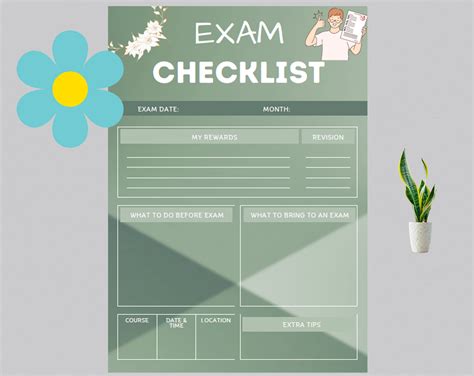 Exam Study Checklist Eloquens