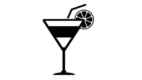 Martini Glass Clipart Black And White Free Download On Clipartmag