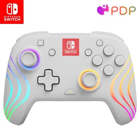 PDP Afterglow Wave Wireless Controller White Nintendo Switch Amazon Co Uk PC Video Games