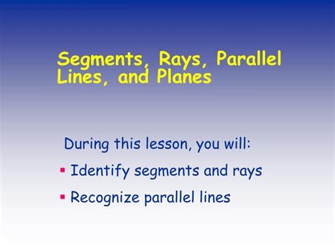 PPT Segments Rays Parallel Lines And Planes PowerPoint Presentation ID