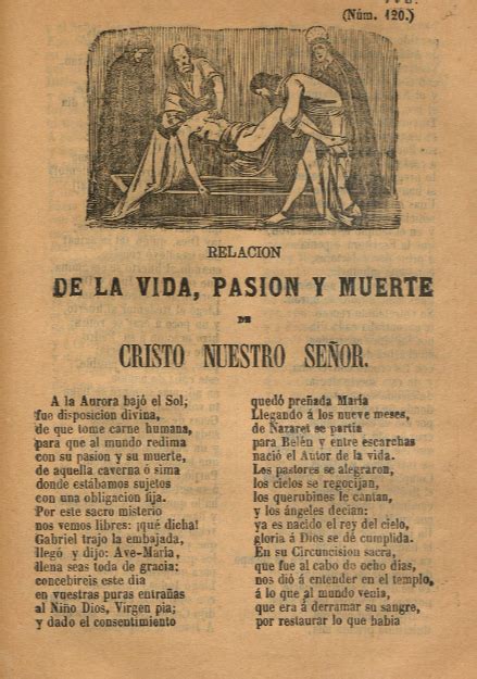 Relacion De La Vida Pasion Y Muerte De Cristo Nuestro Señor