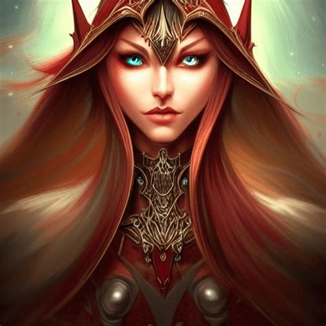 Female Blood Elf Red Hair