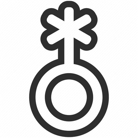 Creative Gender Genderqueer Non Binary Sign Icon Download On