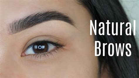 How To Natural Eyebrows Youtube