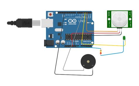 Circuit Design Alarme De SeguranÇa Tinkercad