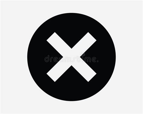 Black White Delete Button Stock Illustrations 4583 Black White
