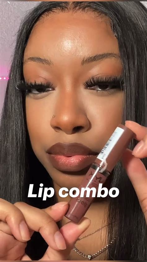 Lip Combo Makeup Tutorial Black Makeup Tutorial Brown Skin Makeup