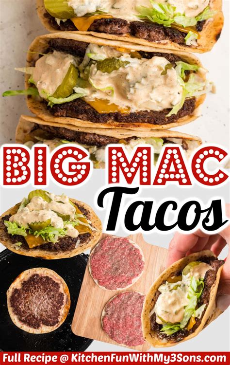 Big Mac Tacos Aka Smash Burger Tacos Everything You Love In A Big