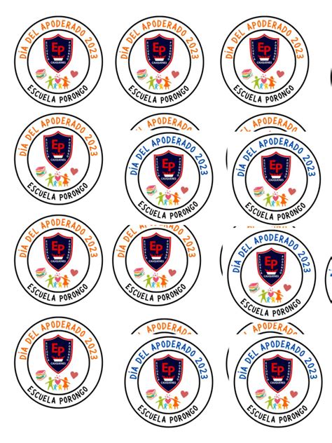Distintivos Dia Del Apoderado Pdf