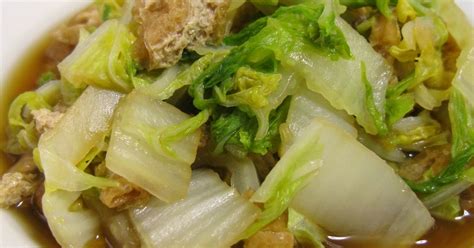 白菜と油揚げのさっぱり煮 By すずめﾁｬﾝ 【クックパッド】 簡単おいしいみんなのレシピが299万品