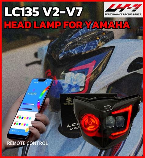 Tst Racing Lc135 V2 V7 135 New Headlamp Led App Control Naruto Custom Sharingan Head Light