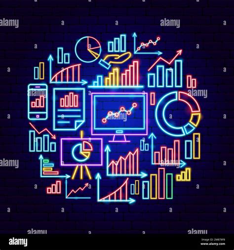 Graph Infographics Neon Concept Stock Vector Image And Art Alamy