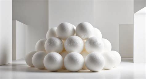 Polystyrene Balls As Insulation Material Or Filling Stock Illustration Illustration Of