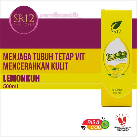 Jual Lemonkuh Sr12 500 Mlsari Buah Lemon Penurun Berat Badanuntuk