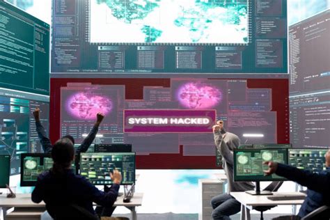 260 Hackers Cyber Army Hacking And Surveillance Of Computers Stock