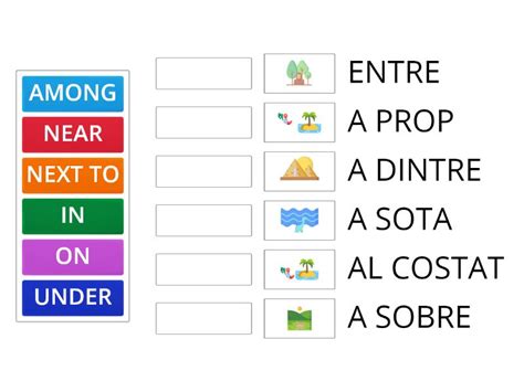 Mysteries Prepositions Of Place Match Up