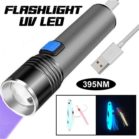 Jual Senter Uv Ultraviolet Batre Cas Rechargeable Battrey Shopee