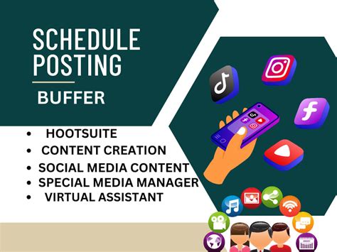 Schedule Your Posts For Social Media Create Hootsuite Buffer Loomly Notion Upwork