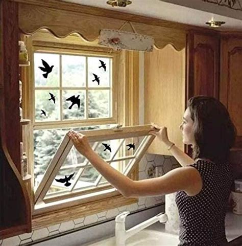 Anti Collision Window Alert Bird Stickers Silhouettes Glass Door