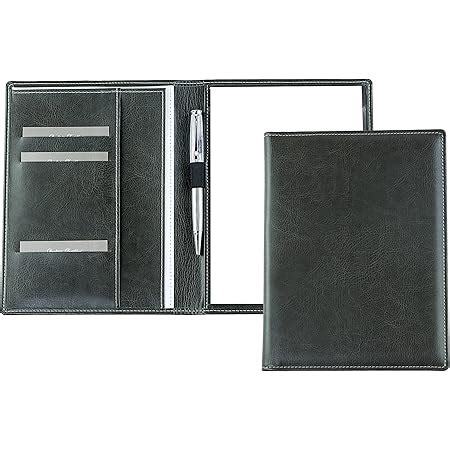 DELMON VARONE Premium Schreibmappe Inkl Notizblock DIN A5 50 Blatt