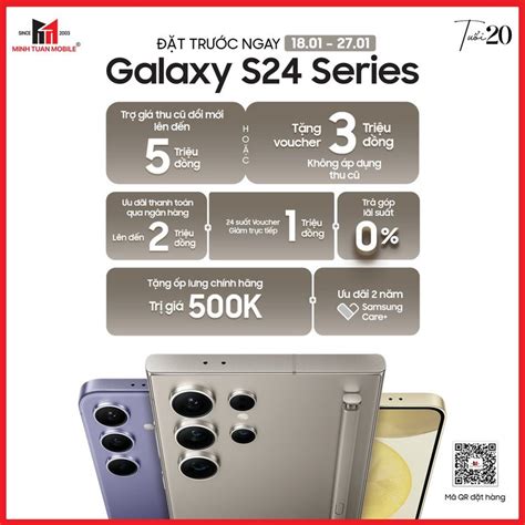 Minh Tuấn Mobile Mở đặt Trước Galaxy S24 Series