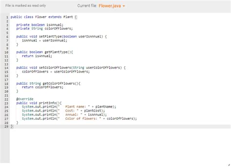 Solved Given A Base Plant Class And A Derived Flower Class