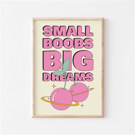 Small Boobs Big Dreams Posterami