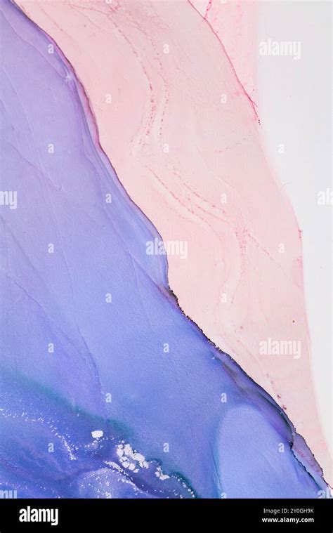 Abstract Blend Of Soft Pink And Deep Purple Hues With Gentle Wave Patterns Creating A Serene