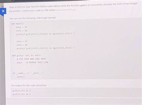Solved Ccnow In Idle Or Your Favorite Python Code Editor