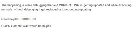 Solved Updating Standard Table Data Vbrk Zuonr Assignment Sap