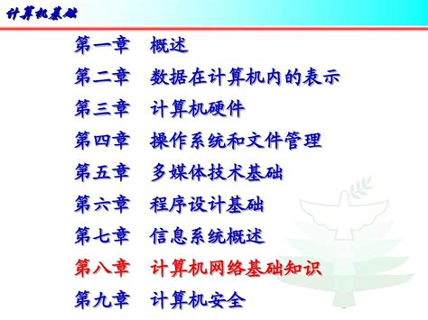 计算机基础第8章计算机网络基础知识 word文档在线阅读与下载 无忧文档