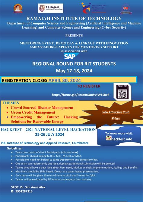 Dept Of Cseaiml And Csecyber Security On Linkedin Hackfest 2024 National Level Hackathon