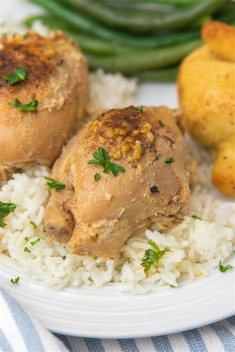 Crockpot Lemon Garlic Butter Chicken