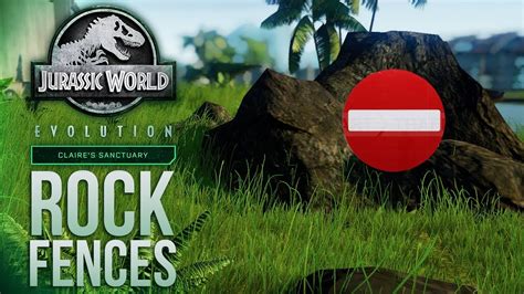 Build Dinosaur Fences Out Of Rocks Jurassic World Evolution Summer