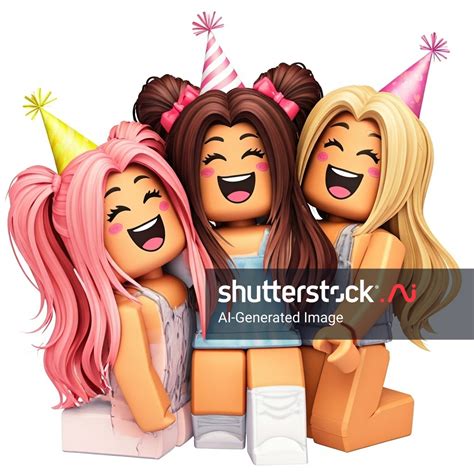Roblox Girl Characters Pink Brown Blond Ai Generated Image 2544394233