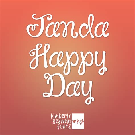 Janda Happy Day Kimberly Geswein Fonts