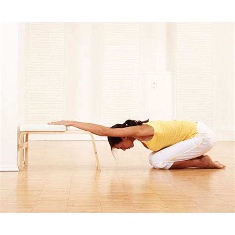 BODYNOVA FeetUp Tabouret De Yoga Pour Le Poirier Avec Poster Dexercices Pierres Chaudes