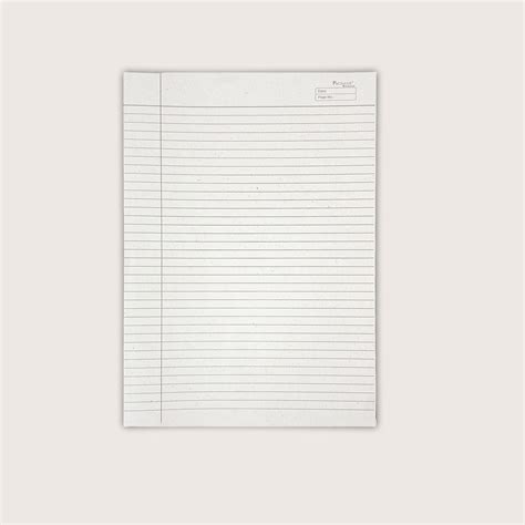 Packmate Unbleached Natural White Ruled A4 Project Sheets Not Bright