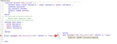 Solved Call Stored Procedures From Table Functions Sap Community