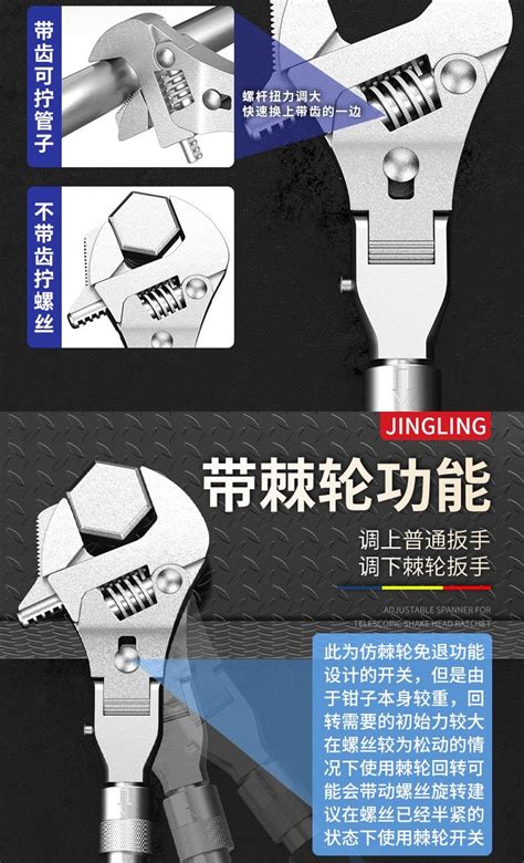 ⚛️五合一⚛️可伸縮活可摺疊棘輪搖頭板手 10寸 伸縮活動板手 棘輪式活動板手 多功能伸縮活動扳手 維修扳手 蝦皮購物