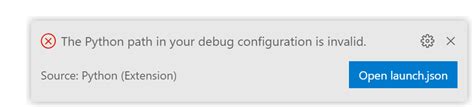 Doc Debug Configuration Options `python` Doesnt Seem To Be Valid