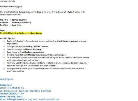 Ruban Raj T On Linkedin Hi Professional Hope You Doing Good We Have