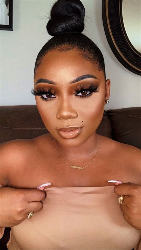 Pin By Angelica Prescod On Makeup Glamour Makeup Brown Girls Makeup