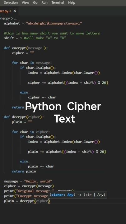 Ceasarcipher Python Encryption Decryption Youtube