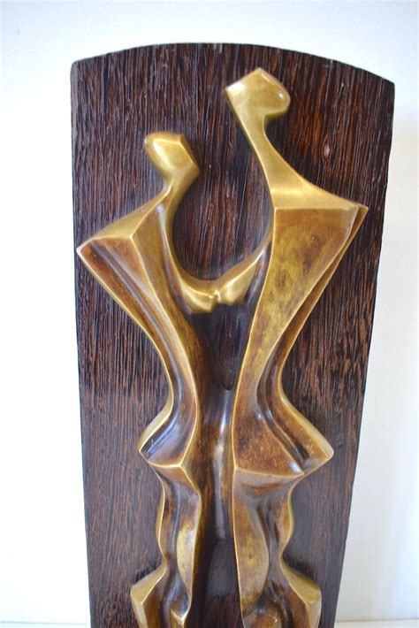 Bronze Modern Art Abstract Cubist Naked Women Ekanga Drc Africa Congo