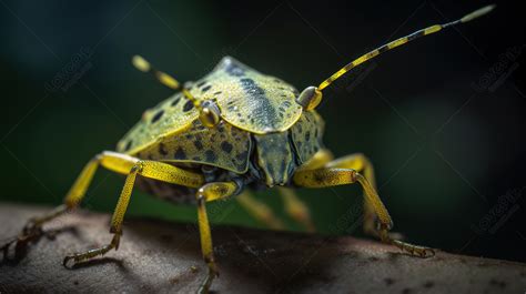 몸에 독특한 노란색 줄무늬가 있는 노란색과 검은색 벌레 일본 배경 노란 배경 검은색 배경 이미지 Hd 일본 노란 검은